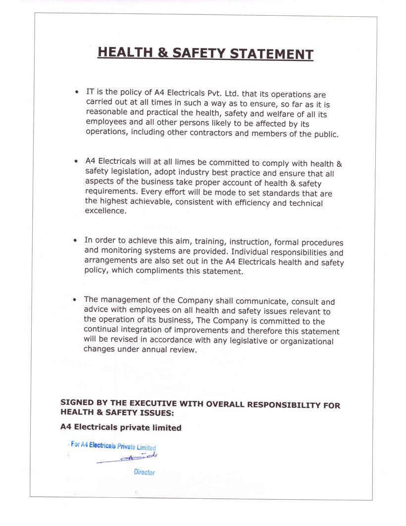 About Us - A4 Electricals